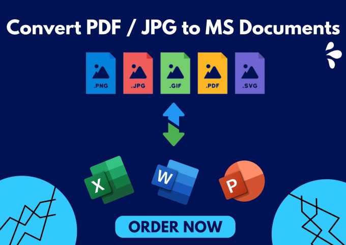 Pdf , jpg , png convert to ms word and ms excel by Nomanraza736 | Fiverr