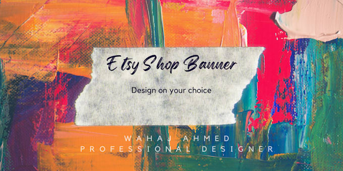 Design stylish etsy banner background for your shop by Wahajkhan121 ...