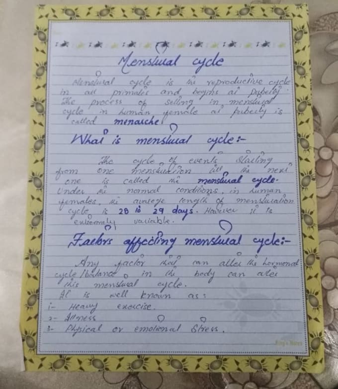 Write your handwritten assignments perfectively by Nishi_996 | Fiverr