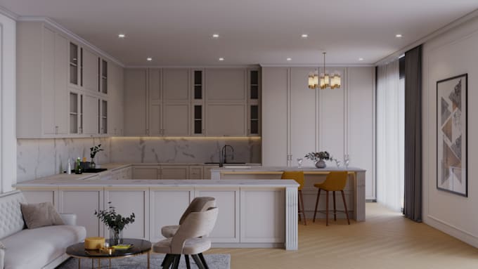 Create exclusive interior design, photorealistic 3d visualization by Ramkishan002 | Fiverr