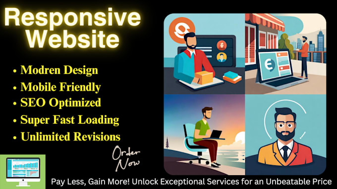 Create responsive wordpress website design, redesign, customize or blog by Marcomglobal | Fiverr