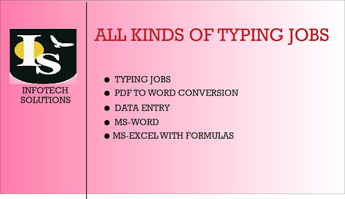 Do pdf conversion, data entry, typing by Baberali621 | Fiverr