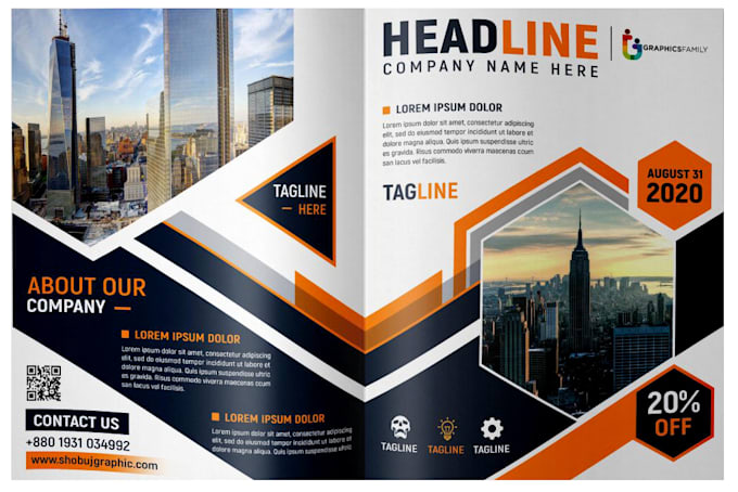 Design professional brochures and flyers in 8 hours by Umarhashmi1 | Fiverr