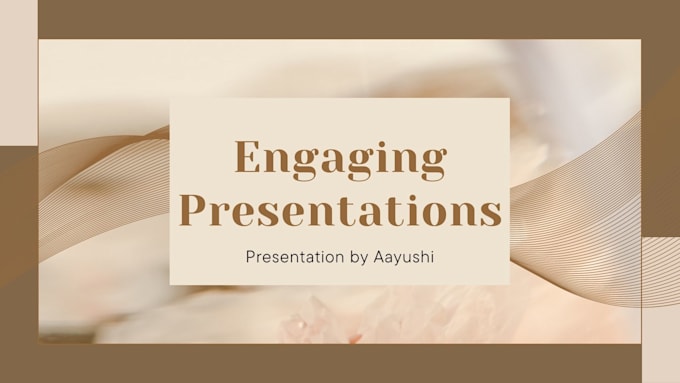 Make appealing powerpoint presentations on any topic by Aayushi_188 ...