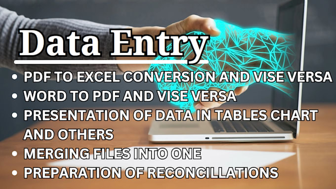 Do professional data entry, excel, word, database editing by Janchrisrv | Fiverr
