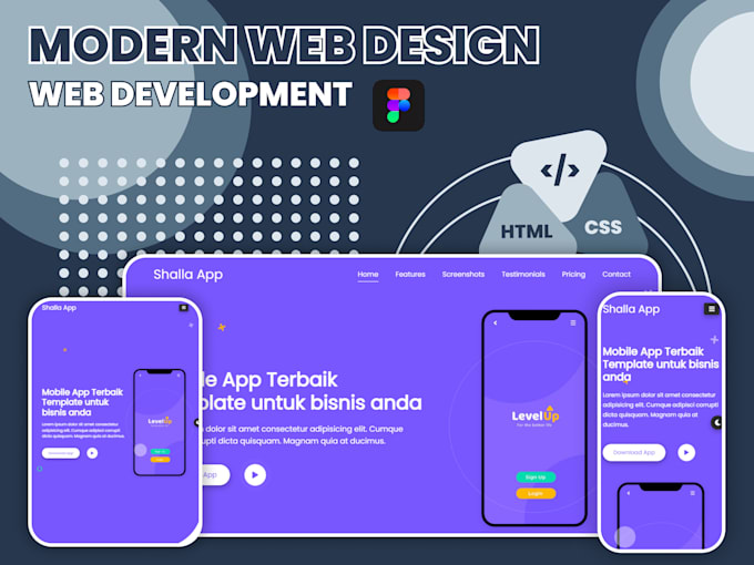 Professional web developer front end and web design by Dinarhnzah | Fiverr