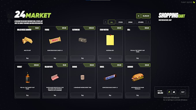 Supermarket shop system script qbcore by Qbcore_developm | Fiverr