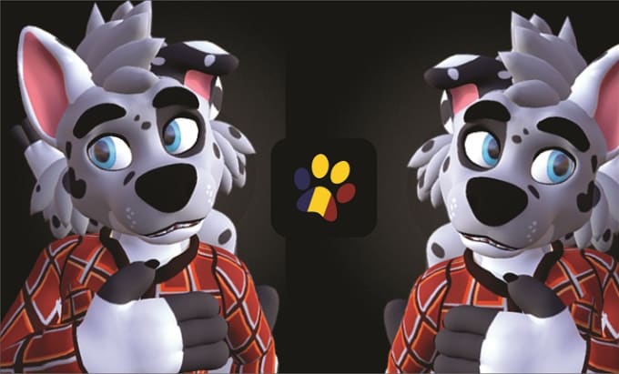 Do vrchat avatar, vtuber, vrc avatar, 3d model, furry avatar, vr character