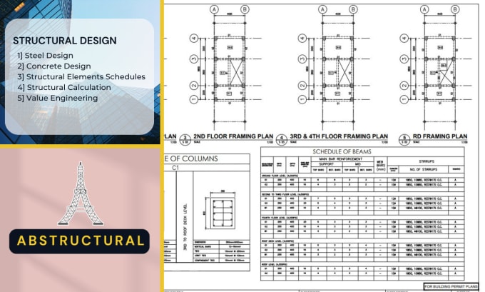 Draft your structural plan and detail structural elements by ...