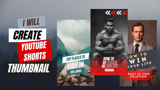 Create eye catching youtube shorts thumbnails by Jayaru98 | Fiverr