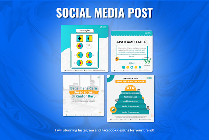 Stunning instagram and facebook designs for your brand by Hadewa | Fiverr
