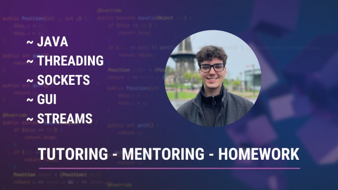 Teach you object oriented programming using java by Flevos | Fiverr Teach you object oriented programming using java by Flevos | Fiverr