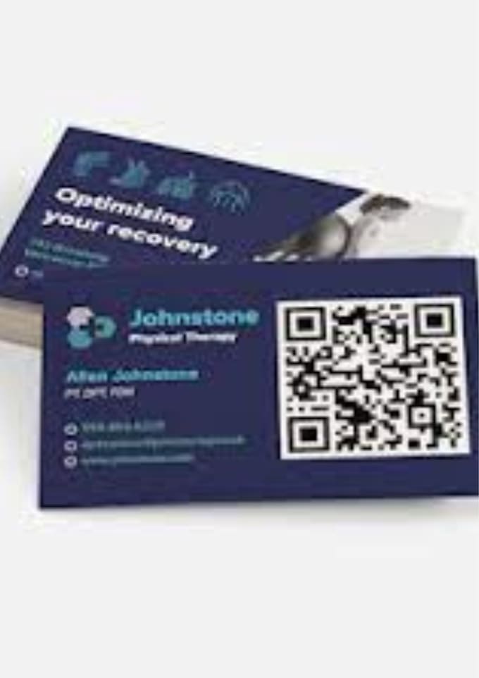 Design a professional business card with qr code for all business by ...