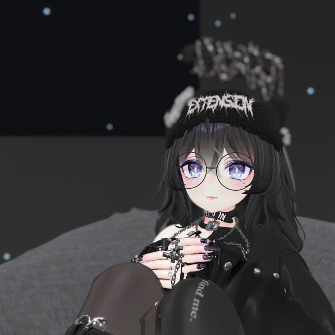 Model custom vrchat avatar 3d anime modeling vr avatar unity 3d vtuber ...