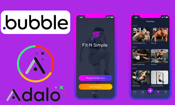 Build a custom web app with bubble bubble io adalo bubble development by Jsaxxis | Fiverr