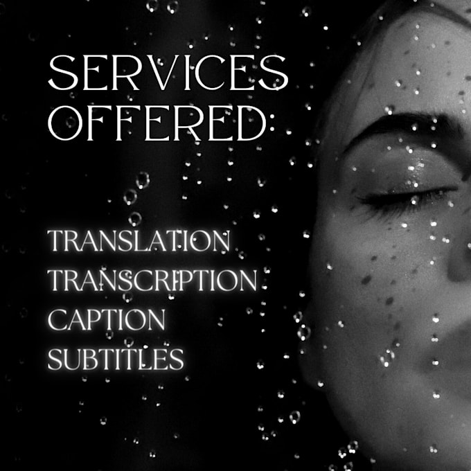 Provide translation and caption services by Bella_world | Fiverr