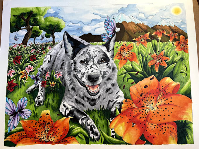 Draw pet portraits for lasting memories by Beth_leah | Fiverr