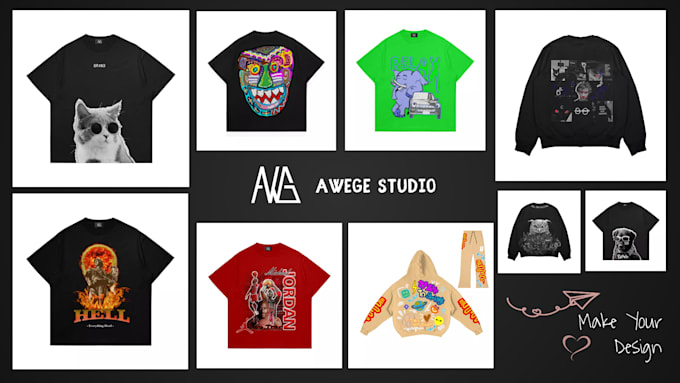 Make streetwear design attractive and unique by Awegestudio | Fiverr