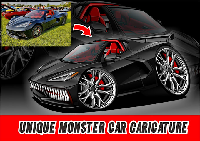 Make unique carton cars like monsters and baby cars by Teguhwiyono | Fiverr