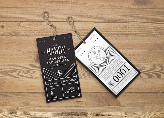 Hang tag, neck label, clothing label, care label, and price tag by ...
