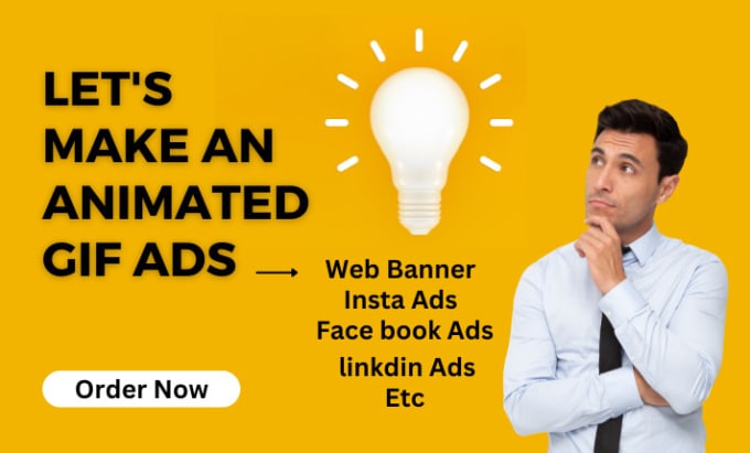 Design a fantastic animated gif banner or advertisement by Mdessakhan ...