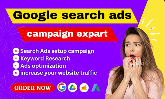 Set up and manage your google search ads campaign by Yeaminafran | Fiverr
