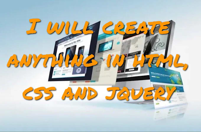 Do your custom website with exceptional online experiences with html css jquery by Rakobama | Fiverr