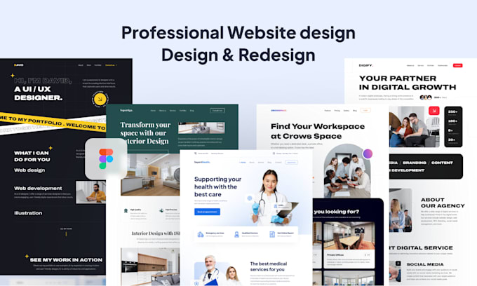 Create website design with figma by Dwiridwanto | Fiverr