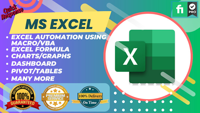 Provide The Best Service In Excel Automation Using Macrovba By Afzarj