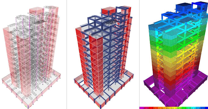 Do 3d and 2d structural modeling and designs by Umersid_civil | Fiverr