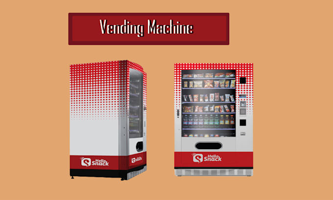 Do vending machine wrap design and machine wrap design by Asad78000 | Fiverr