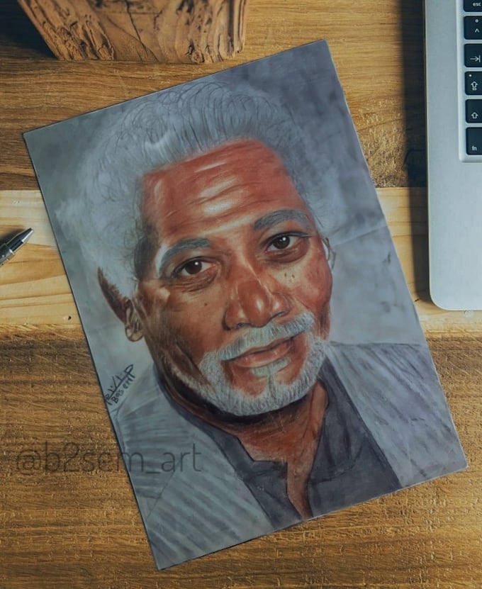 Draw portrait by color pencil by Basem_nady | Fiverr