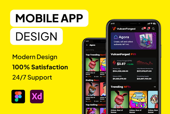 Design a creative ui ux for ios and android apps by Cux_studio | Fiverr