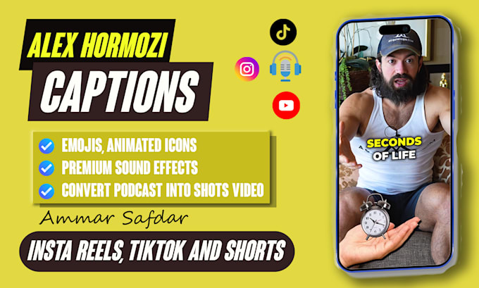Edit Tiktok Videos Instagram Reels Youtube Shorts With Alex Hormozi