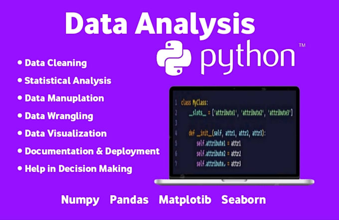 Do statistical data analysis using python with its powerful libraries ...