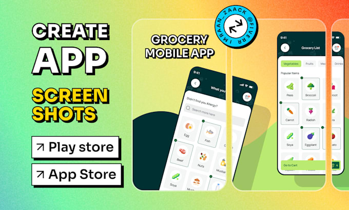 Create app screenshots for app store and play store by Imraan_zaack ...