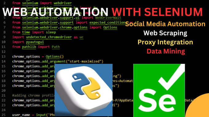 Do Python Web Scraping And Web Automation With Selenium Bot By Debbycoder Fiverr