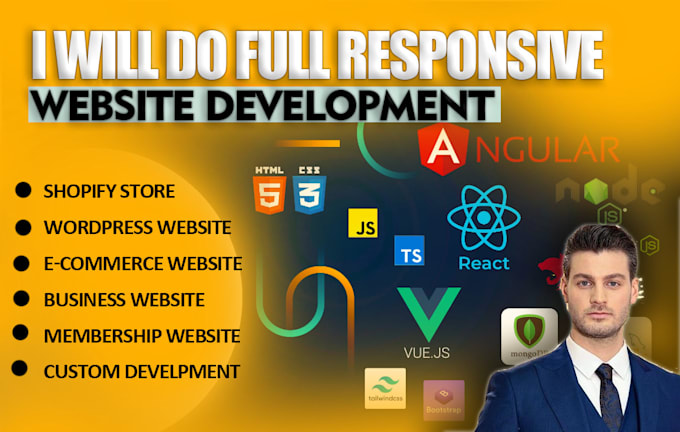 Do full responsive website development, web functionality an design for ...