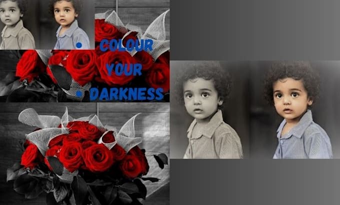 Colorize black and white your old photo fixing colorless manually by ...