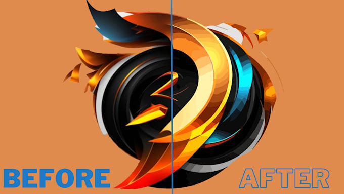 Translate pixel logo to vector by Medelmossaoui | Fiverr