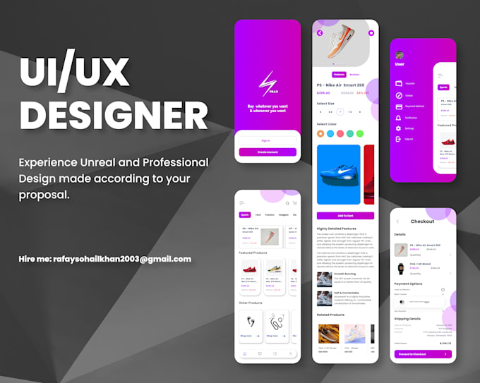 Transform ideas into exceptional ui design for your app by Rafaysohailkhan | Fiverr