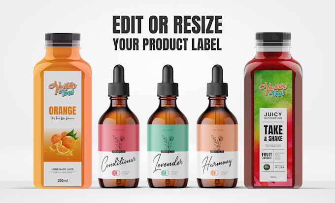 Redesign, edit or resize your product label design in 24 hours by ...