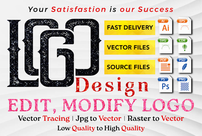 Corriger, éditer, modifier, repenser la conception du logo, convertir ...