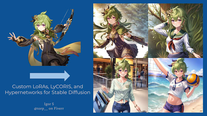 Train a stable diffusion lora, lycoris, or hypernetwork by Torp__ | Fiverr Train a stable diffusion lora, lycoris, or hypernetwork by Torp__ | Fiverr