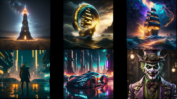 Create amazing images using ai by Holestarart | Fiverr