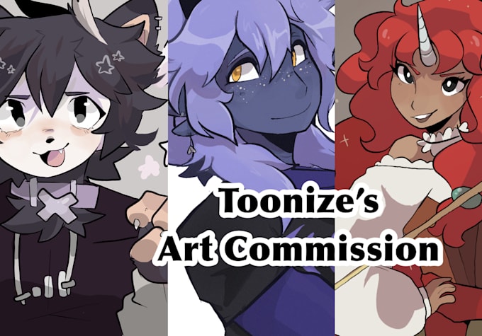 Draw art commission, cartoon in my art style by Toonize | Fiverr