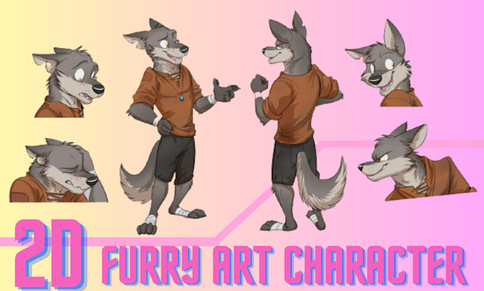 Furry art reference sheet, furry character art design, fursona ...