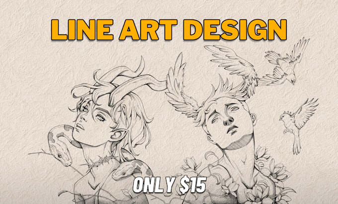 Transform your vision into line art by Parasiteart | Fiverr