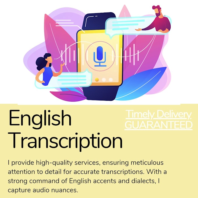 Provide professional english audio transcription services by Shoebikhan ...