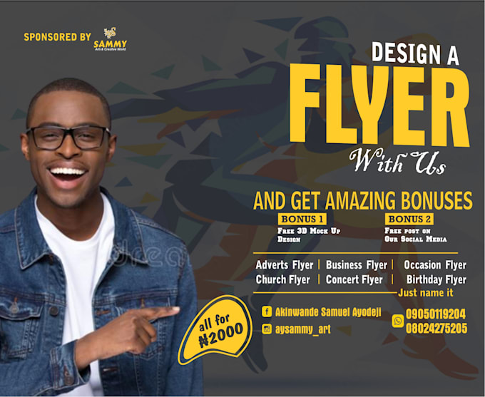 Make a creative and eye catchy design for your business by ...